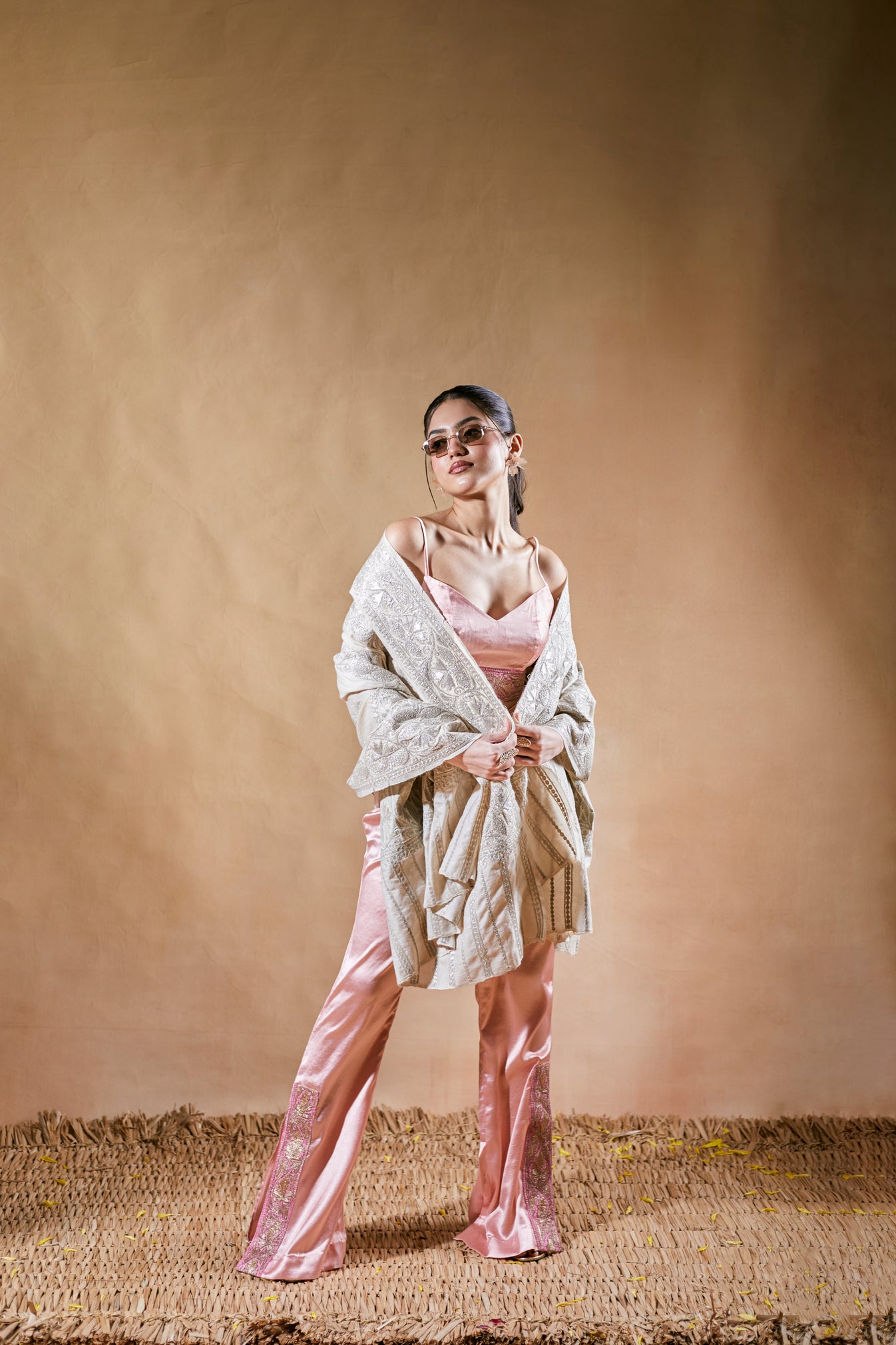 Rania Co-ord Set in Pink – Laila Roohi Faisal Designs